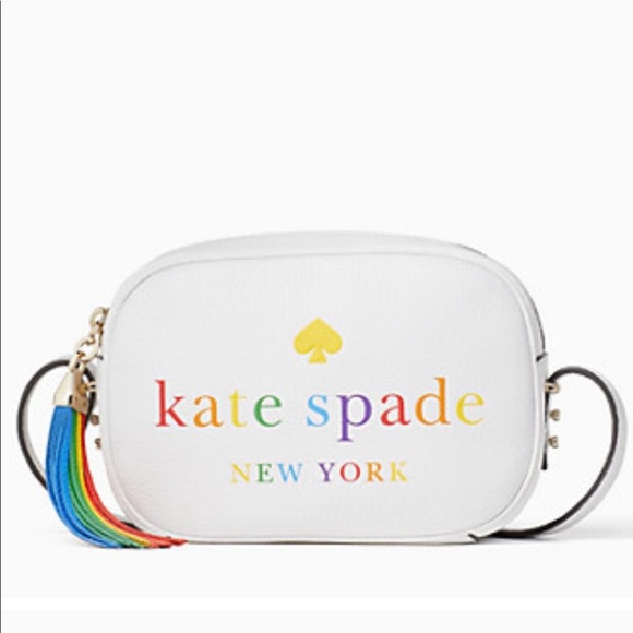 kate spade | Bags | Kate Spade Kourtney Rainbow Logo Cameranwt New ...